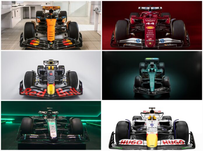 F1 - All 2025 F1 car liveries and on track photos